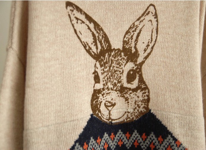 Cute Peter Rabbit Thick Autumn/winter Sweater Significantly Thin Wild ...